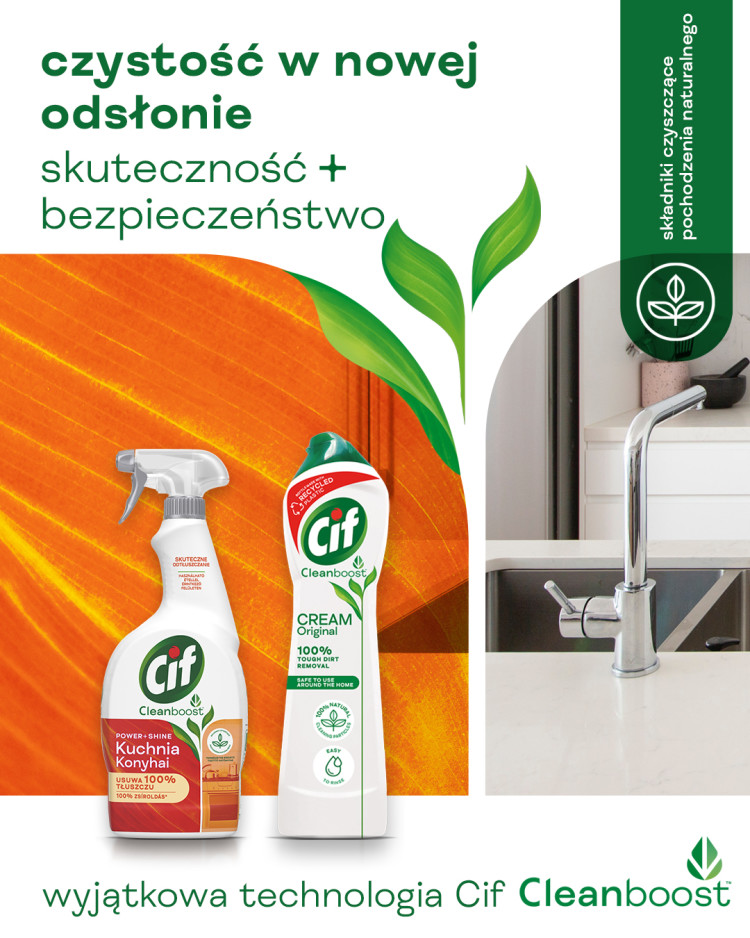 Cif Cleanboost. Wspólnie zadbajmy o planetę. | Cif